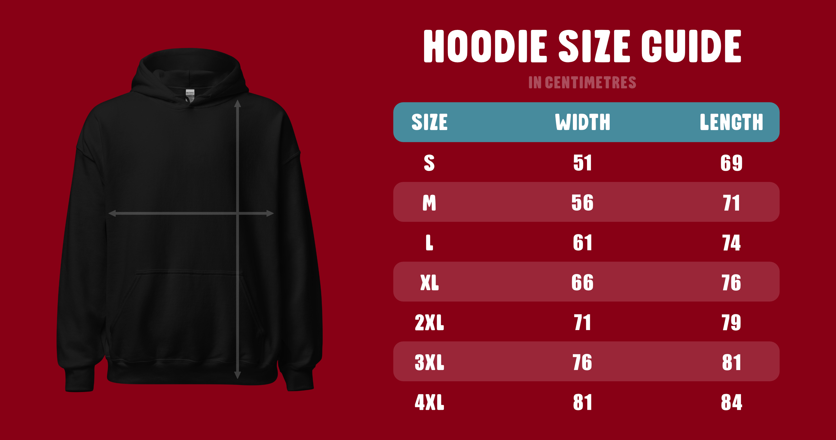 T-Shirt Size Guide Page – Donny's Shop